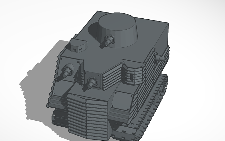 3D design FINISHED The Bob Semple tank...the SPED of all tanks - Tinkercad