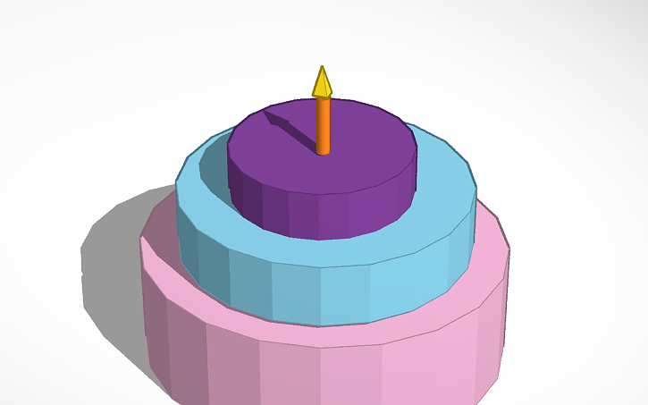 3D design cake. | Tinkercad