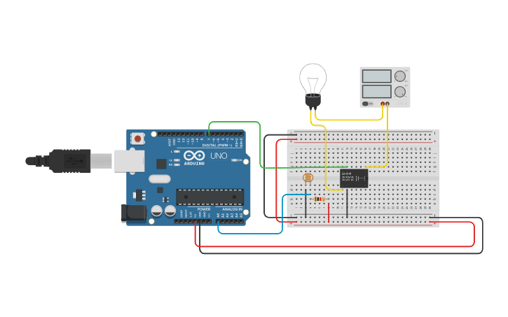Circuit design Mini Project - Smart Table Lamp - Tinkercad