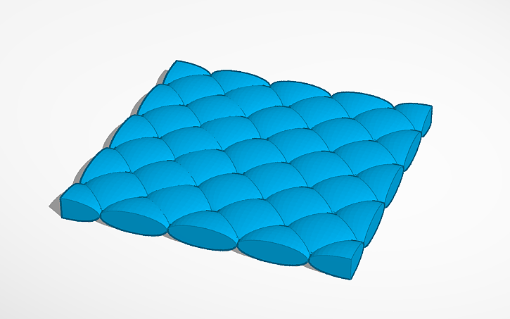 3D design Quilted Texture - Tinkercad