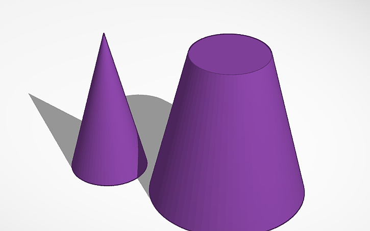 3D design Cono truncado - Tinkercad