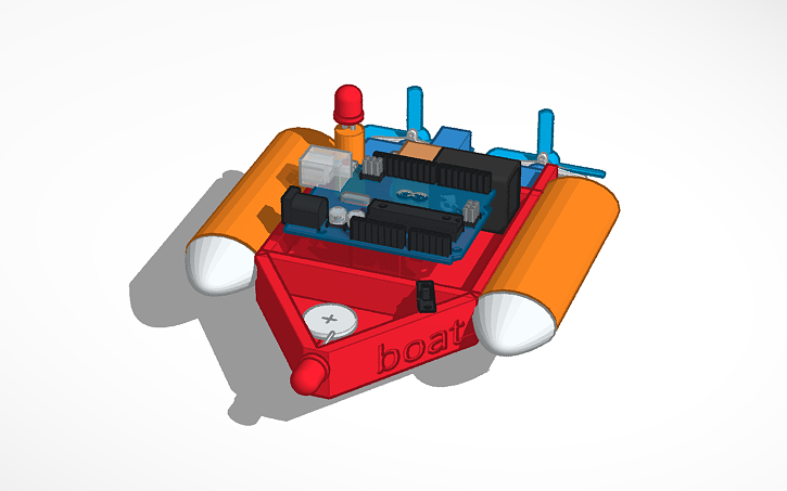 3D design boat | Tinkercad