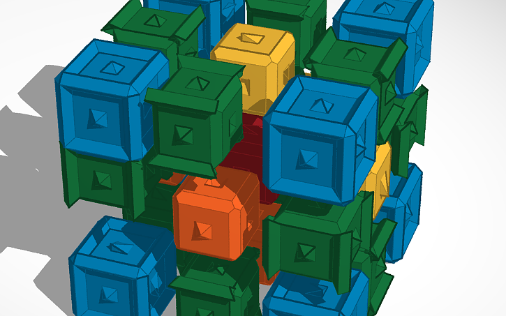 3D design Robinson solid level 2 exploded - Tinkercad