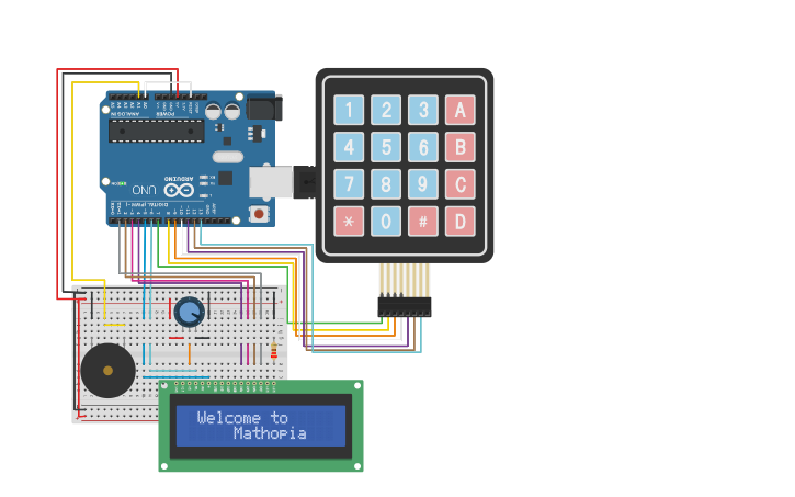 Circuit Design Arduino Lcd Game Mathopia Tinkercad