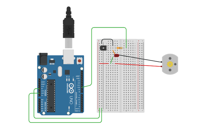 Circuit Design Copy Of Motor Dc Motor Tinkercad