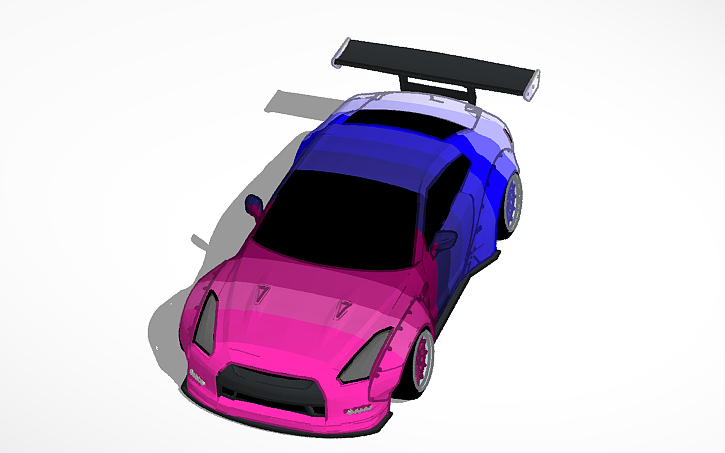 3D design gradient r35 nissan skyline gtr - Tinkercad