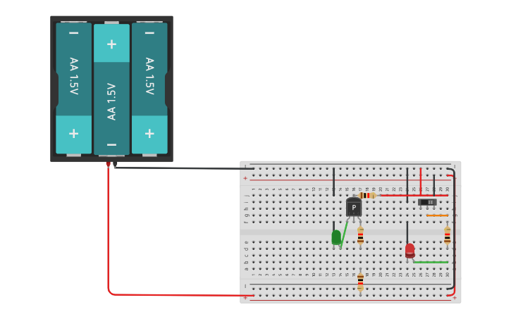 Circuit design Switch Transistor PNP - Tinkercad