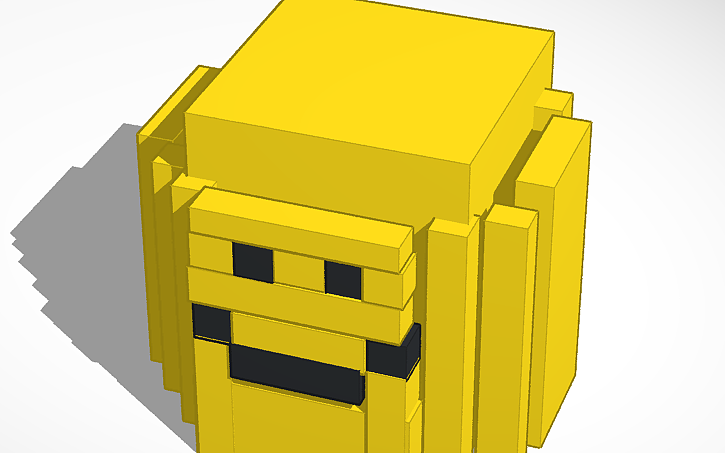 3D design Happy 8 - bit head | Tinkercad