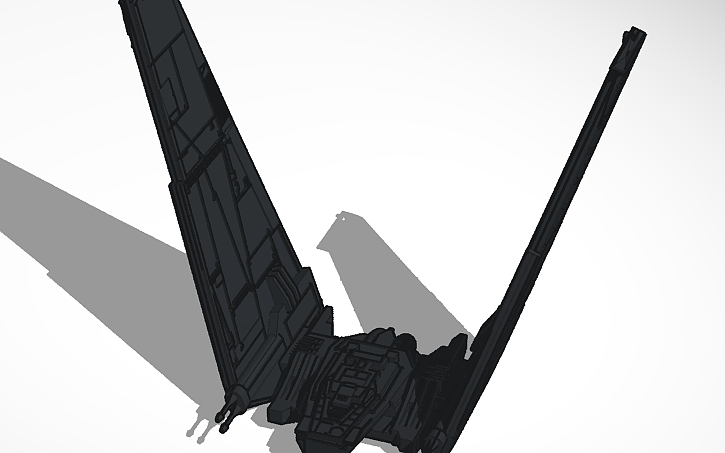 3D design Star Wars Kylo Ren's Shuttle - Tinkercad