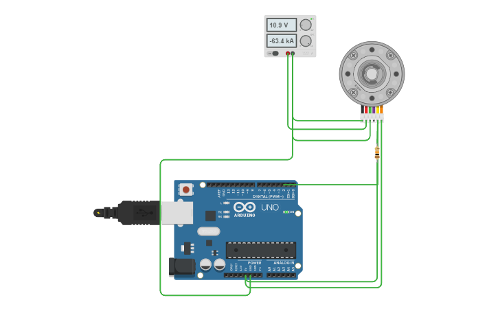 Circuit Design Encoder Tinkercad