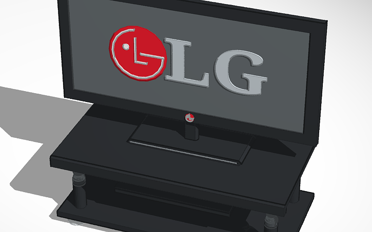 3D design LG TV - Tinkercad