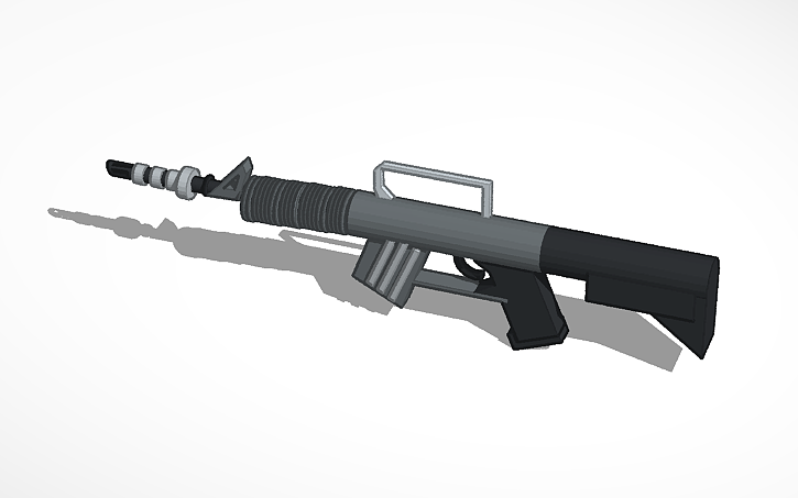 3D design Assault rifle | Tinkercad