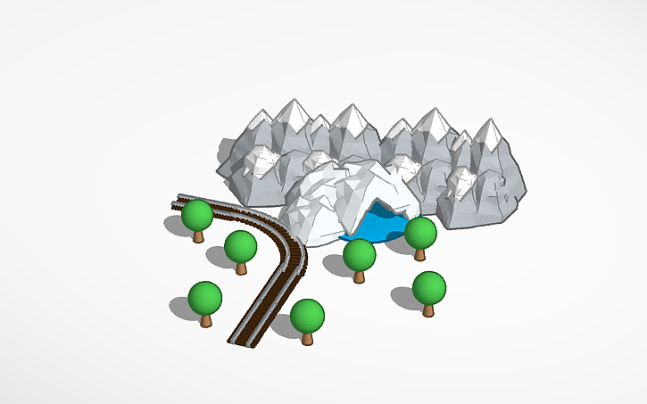 3D design Mountains - Tinkercad