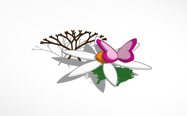 3D design flower - Tinkercad