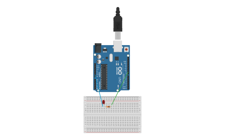 Circuit Design Маячок с нарастающей яркостью 2 Tinkercad