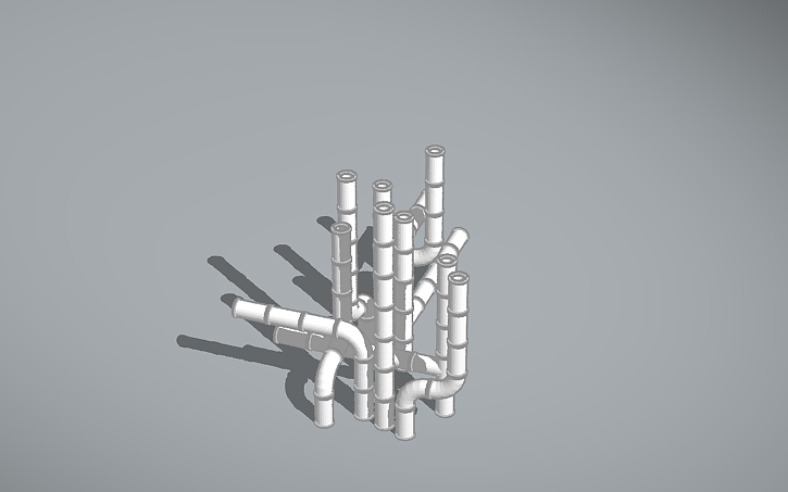 3D design Pipes - Tinkercad