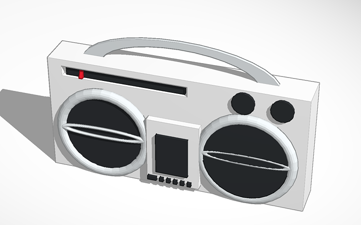 3D design Boombox - Tinkercad