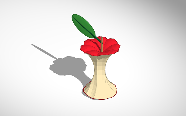 3D design Apple Core - Tinkercad
