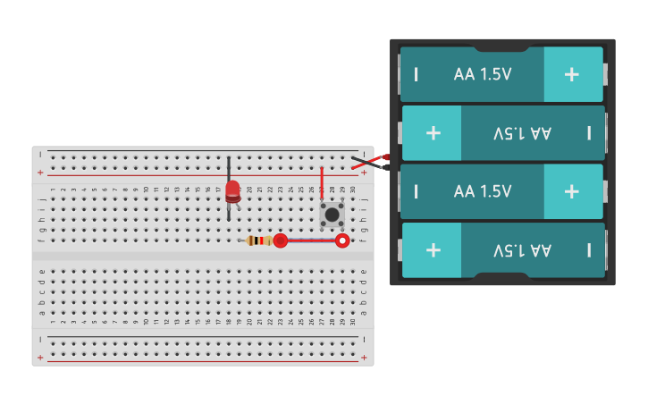 Circuit design simple circuit | Tinkercad