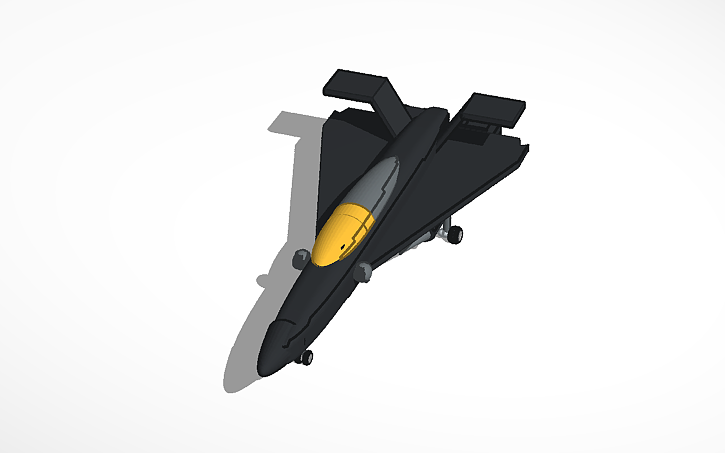 3D design Night Hawk Multi purpose supersonic aircraft - Tinkercad