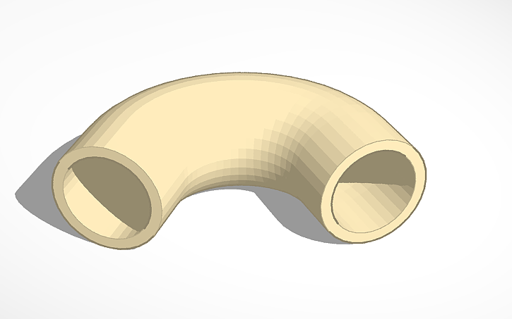 3D design Pipe 20 Corner 135° - Tinkercad