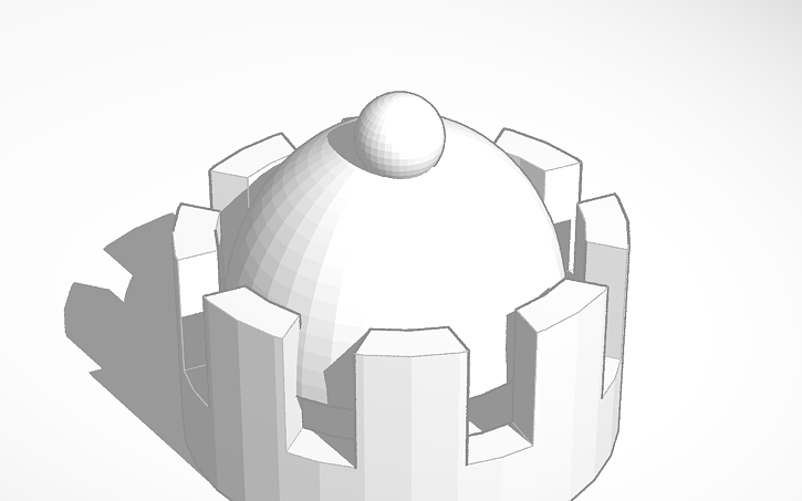 3D design Queen Chess Crown - Tinkercad