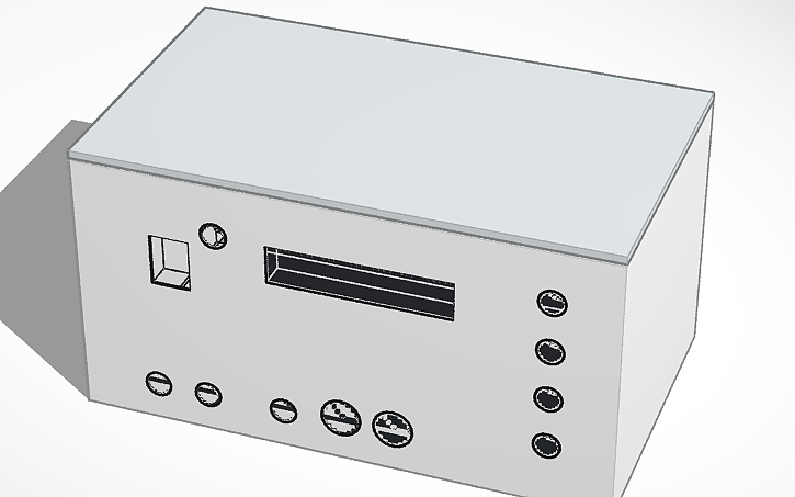 3D design Maquina de toques - Tinkercad
