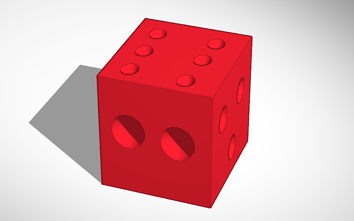 3d Design Dice Tinkercad