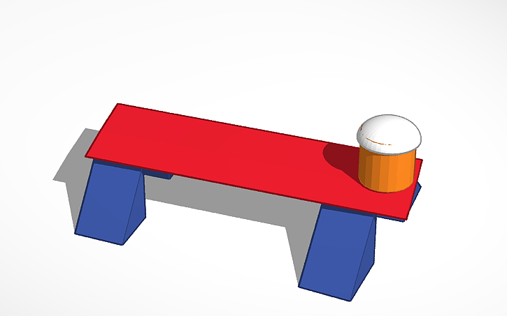 3D design Football bench | Tinkercad