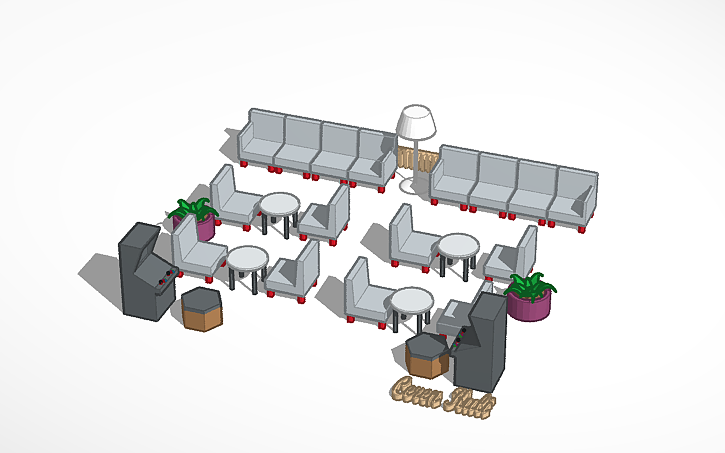 3D design Restaurant - Tinkercad