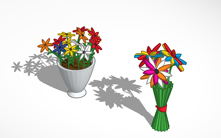 3D design Flower pot - Tinkercad