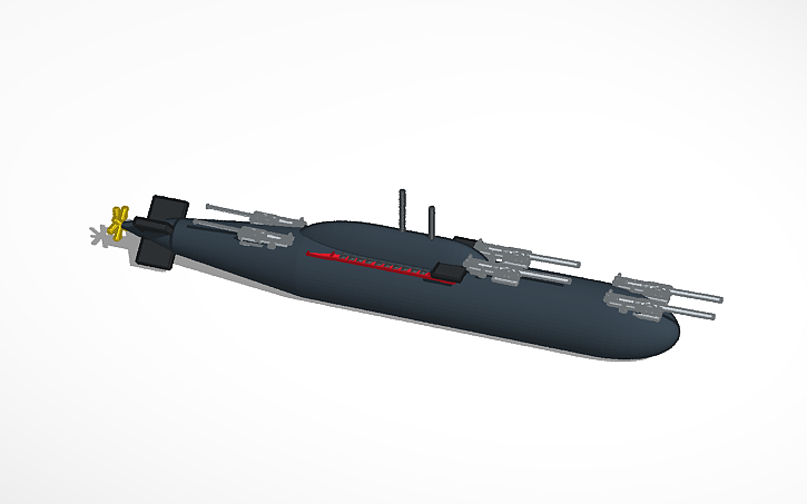 3D design Nuclear Submarine SCNS Centurion | Tinkercad