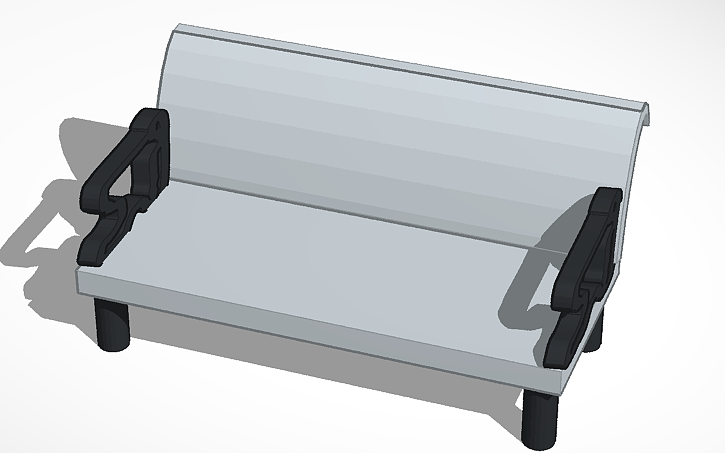 3D design Park bench 3D printable | Tinkercad
