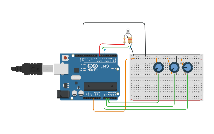 Circuit design Joystick Program - Tinkercad