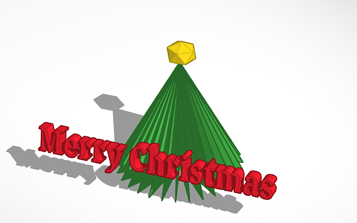 3D design Merry Christmas!!! - Tinkercad