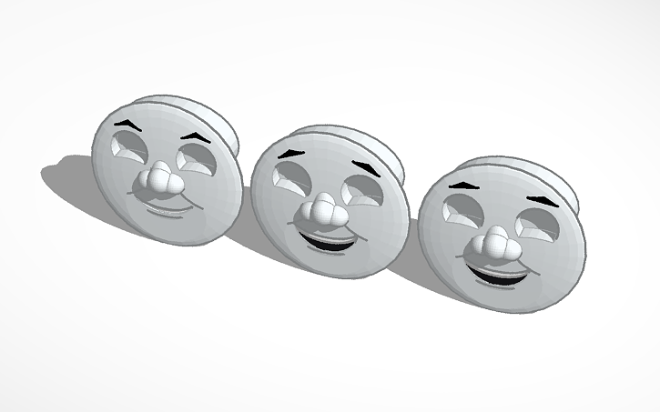 3D design Stepney the 'Bluebell' Engine Faces Beta - Tinkercad