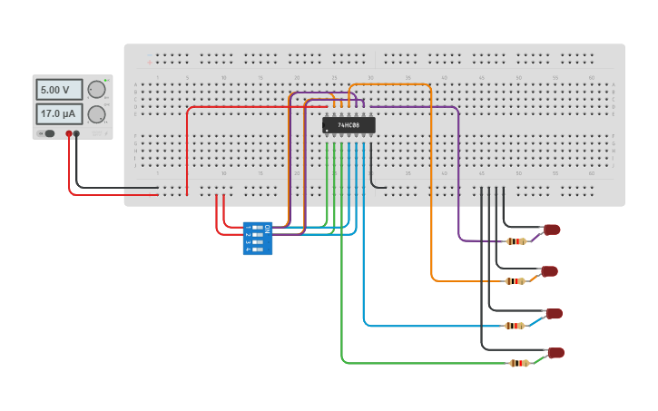 Circuit design 22. c) AND Gate | Tinkercad