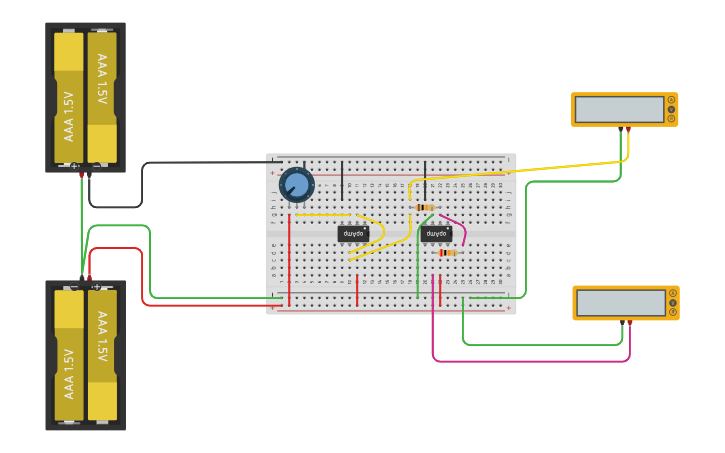 Circuit Design Inverting Amplifier Tinkercad