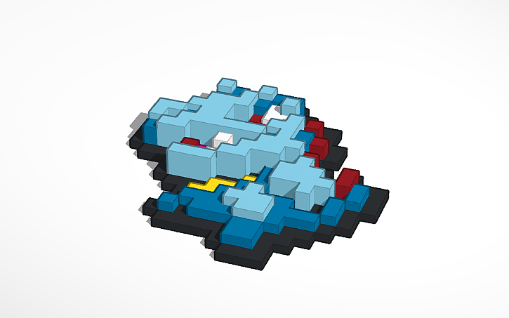 3D design Pixel Art - Tinkercad