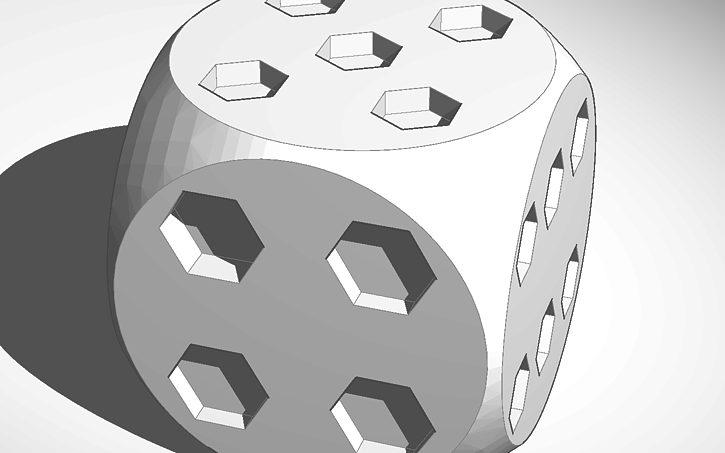 3D design Adam Dice 2.0 - Tinkercad