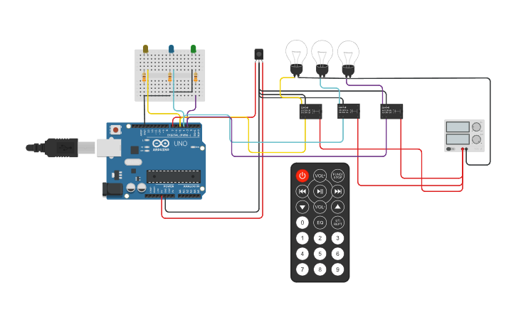 Circuit design IR sensor - Tinkercad