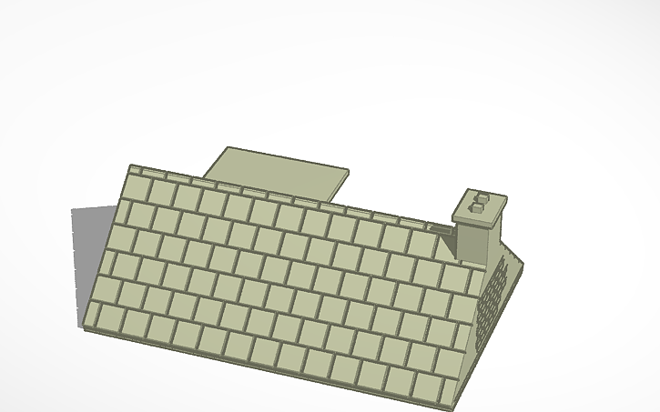 3D design Cottage 03 Roof 1-100 - Tinkercad