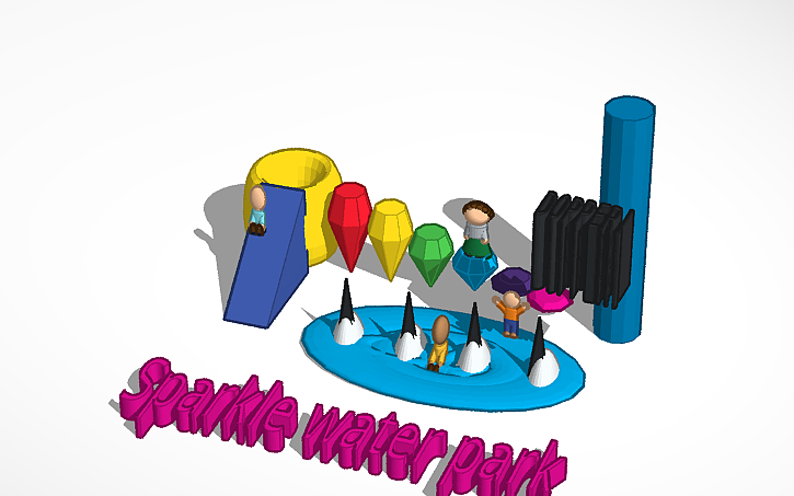 3D design Sparkle water park | Tinkercad