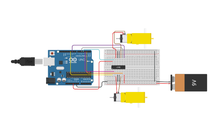 Circuit design Prática 7 - Tinkercad