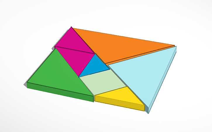 3D design tangram | Tinkercad