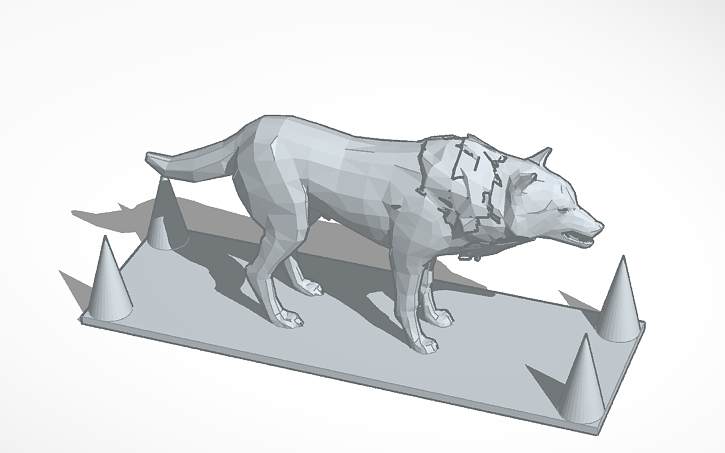 3D design wolf | Tinkercad
