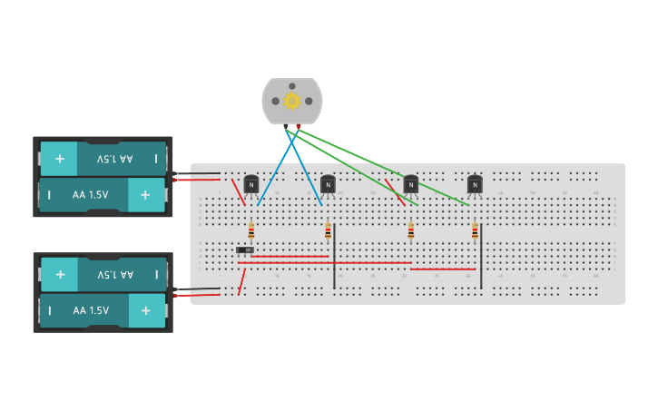 Circuit design Control de Motor - Tinkercad