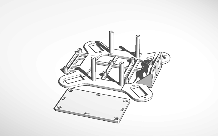 3D design SpiderBot v2 - Tinkercad
