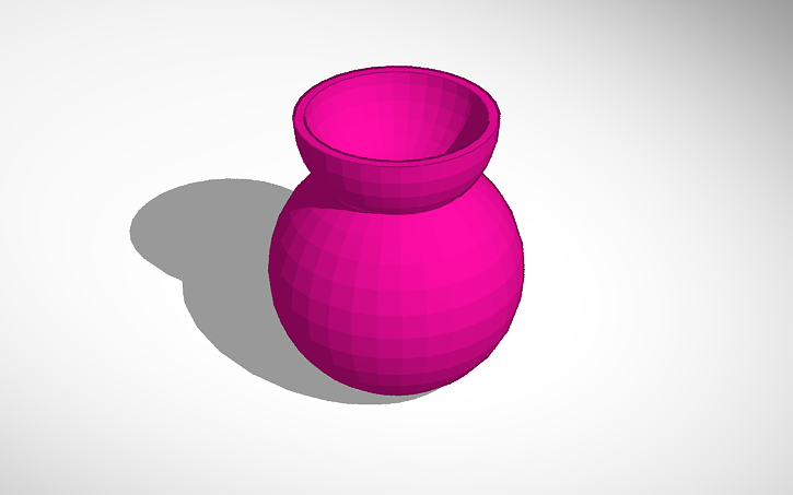3D design Mini Vase - Tinkercad