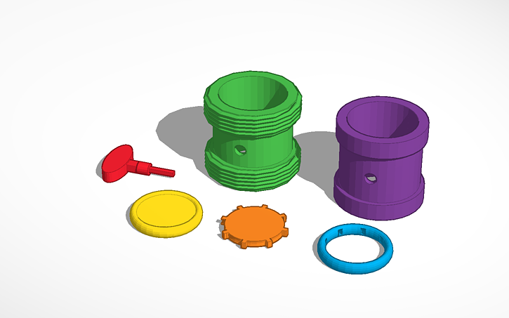 3D design valve for 1.5 in pvc pipe - Tinkercad